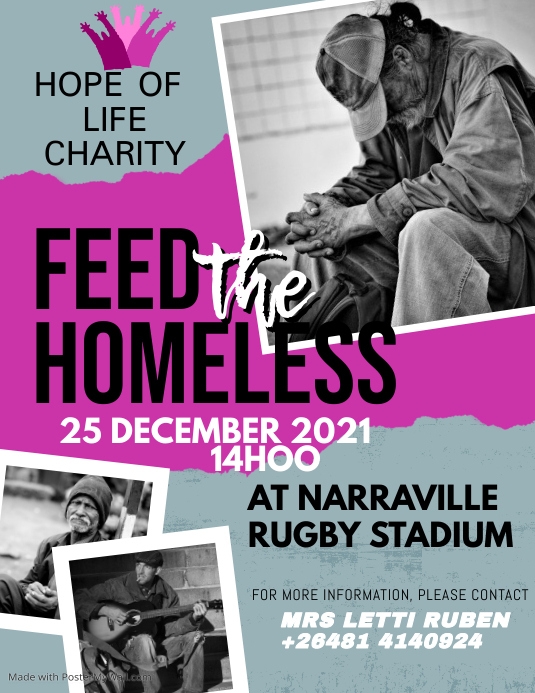 Copy of Copy of Feed The Homeless Flyer | PosterMyWall