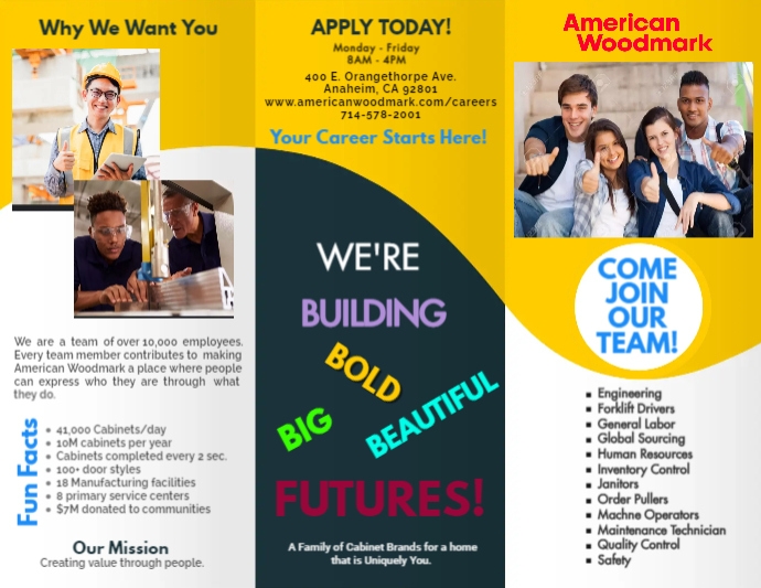 Arts & Crafts Workshop Trifold Brochure | PosterMyWall