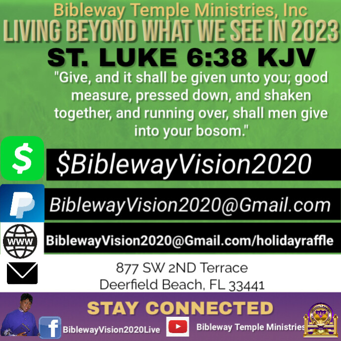Bibleway 2023 Ways To Give 3 | PosterMyWall