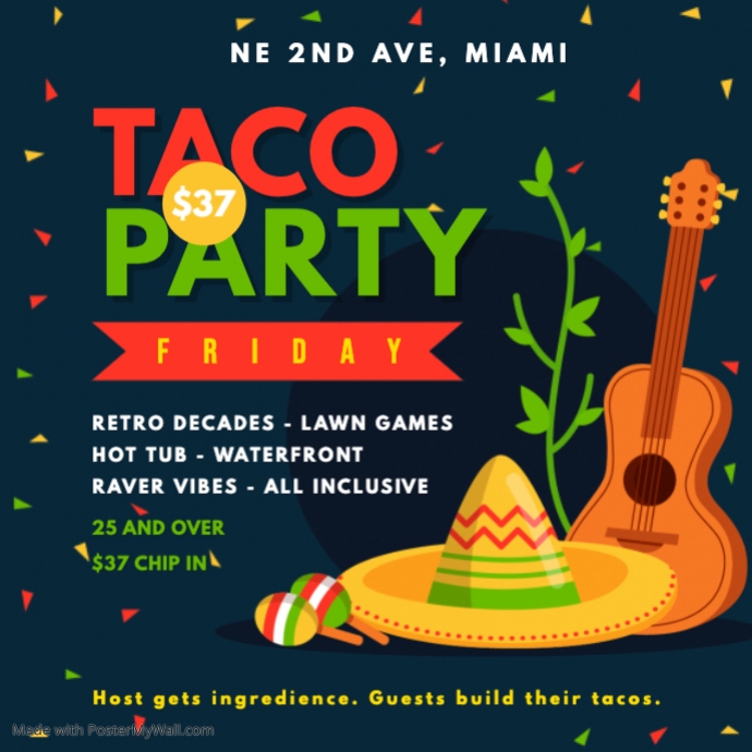 Taco Party | PosterMyWall