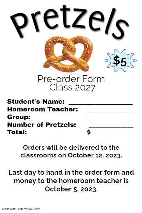 Soft Pretzels sign | PosterMyWall
