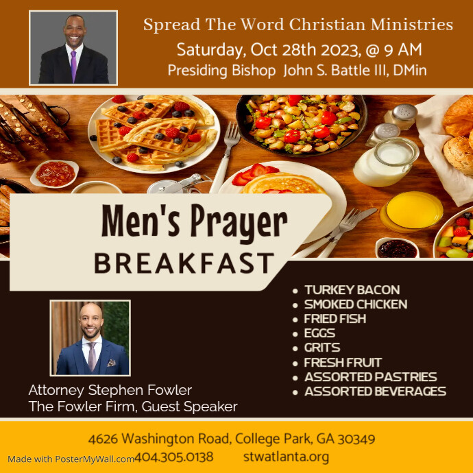 Copy of Men's Prayer Breakfast - 2023 IG | PosterMyWall