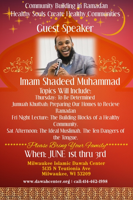 Imam Shadeed Muhammad | PosterMyWall