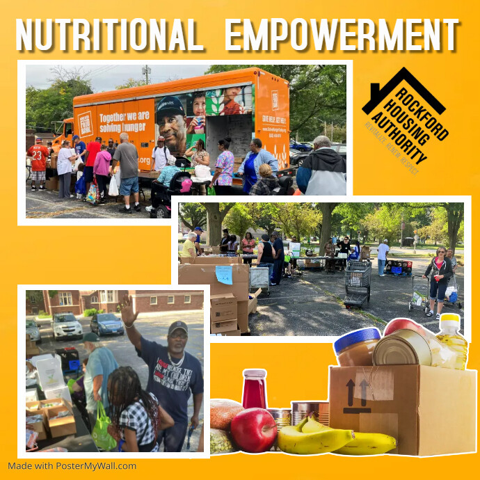 Blue Food Giveaway Drive Instagram Post Templ | PosterMyWall