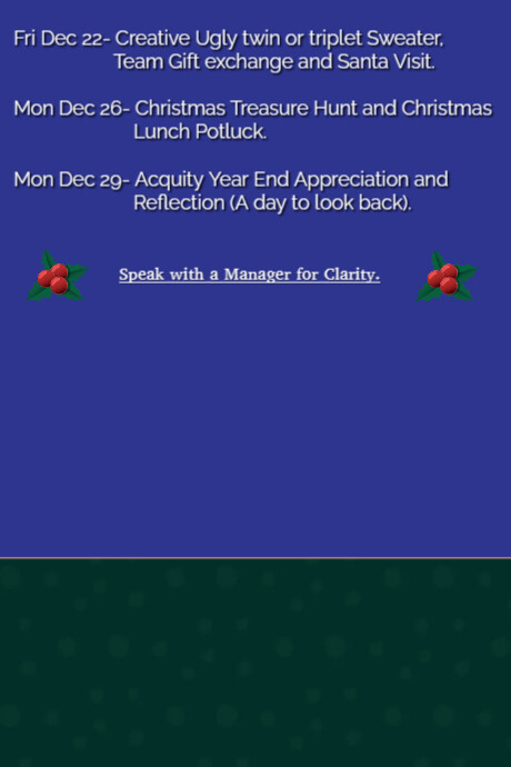 Christmas event schedule (2) | PosterMyWall