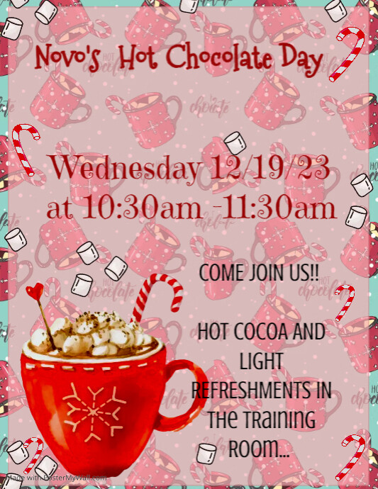 Caroling and Hot Chocolate | PosterMyWall