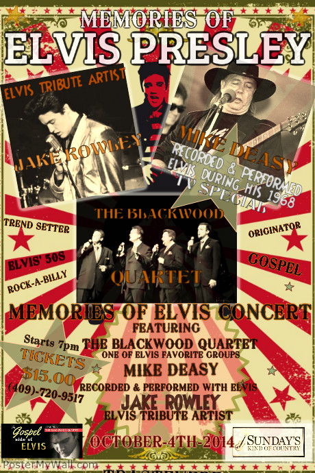 MEMORIES OF ELVIS | PosterMyWall