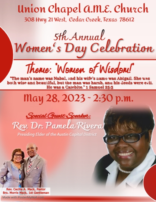 Copy of 2023 UCAMEC Women's day program cover | PosterMyWall