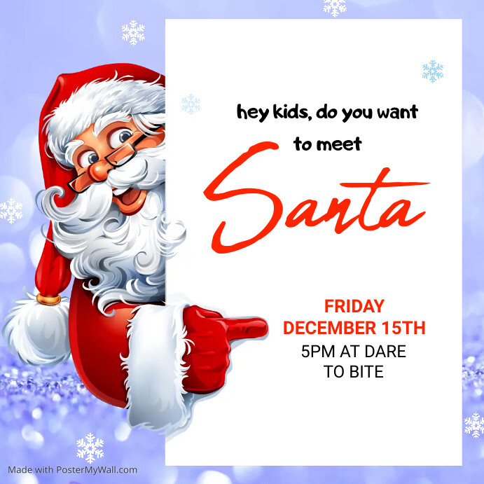 Meet the Santa Ad Template | PosterMyWall