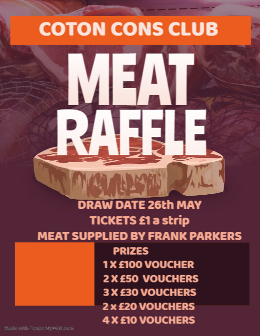 Meat Raffle Flyer | PosterMyWall