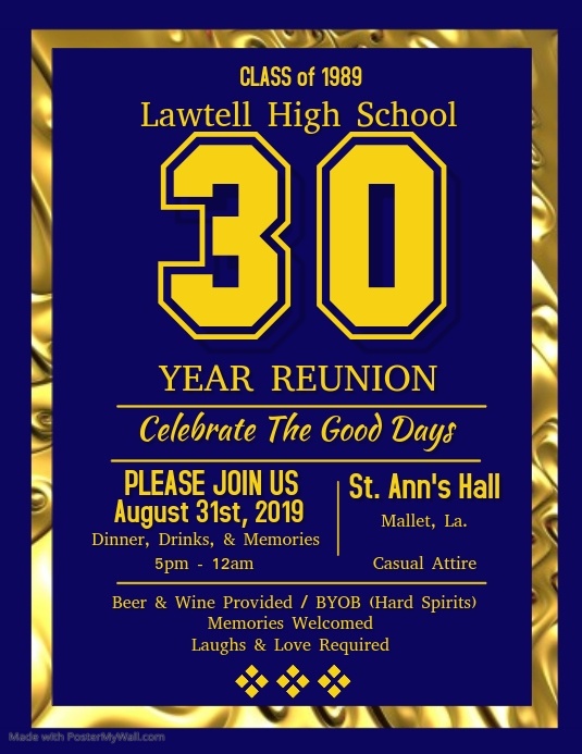 Copy of High School Reunion Flyer | PosterMyWall