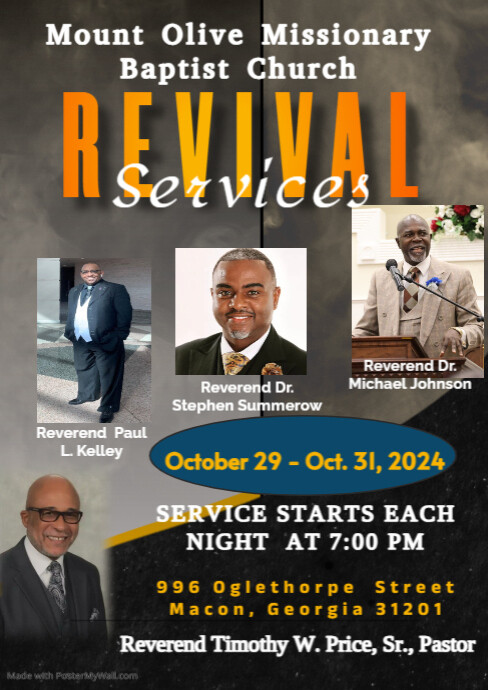 Revival Service | PosterMyWall