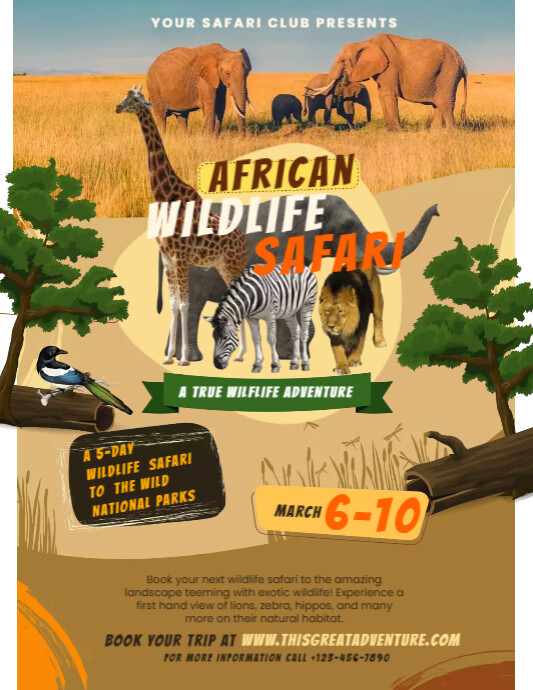 Copy of African Wild Safari | PosterMyWall