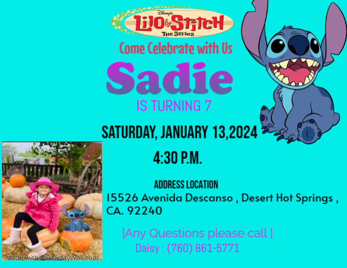 Sadie and Stitch | PosterMyWall