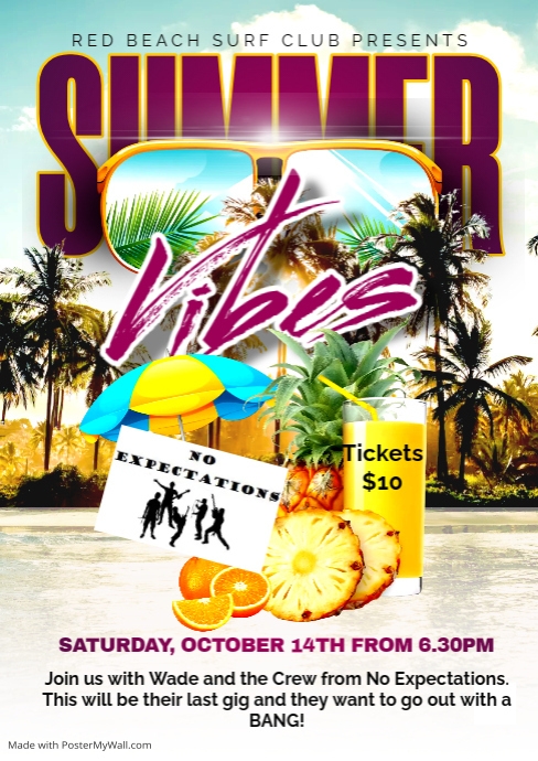summer vibes flyer | PosterMyWall