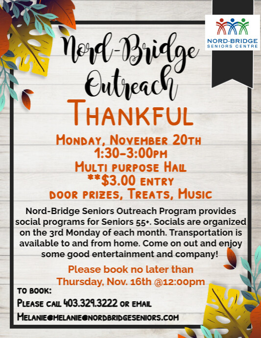 Outreach Nov | PosterMyWall