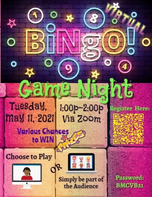 Virtual Bingo | PosterMyWall