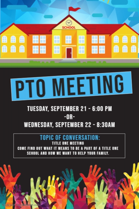 Copy of PTA Meeting Poster | PosterMyWall