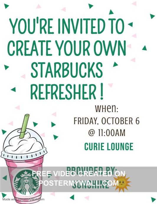 Starbucks Birthday Invitation | PosterMyWall