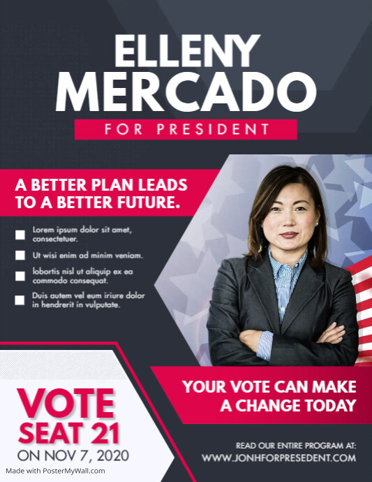 Presidential Election Campaign Flyer | PosterMyWall