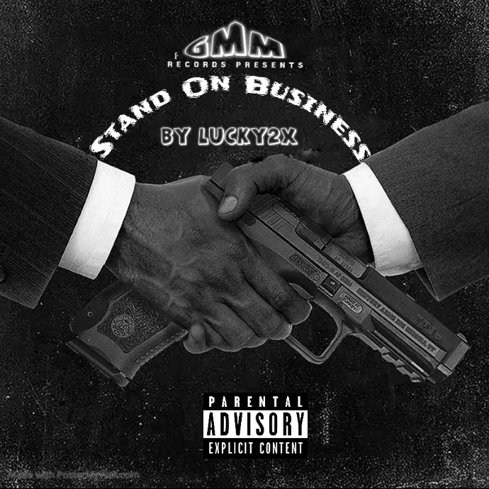 No Friends Gun RAP cover art design template | PosterMyWall