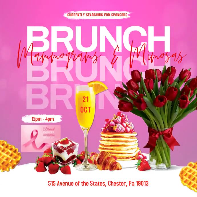 Copy of BREAST CANCER Brunch | PosterMyWall