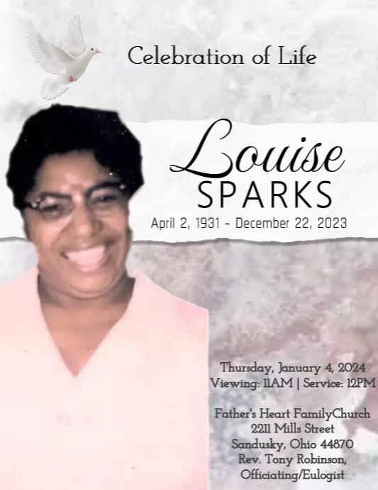 Copy of Funeral Program cover | PosterMyWall