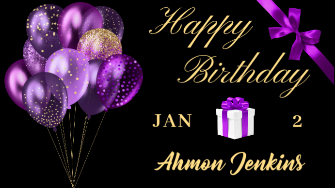 Copy of Jan Birthday - Ahmon | PosterMyWall
