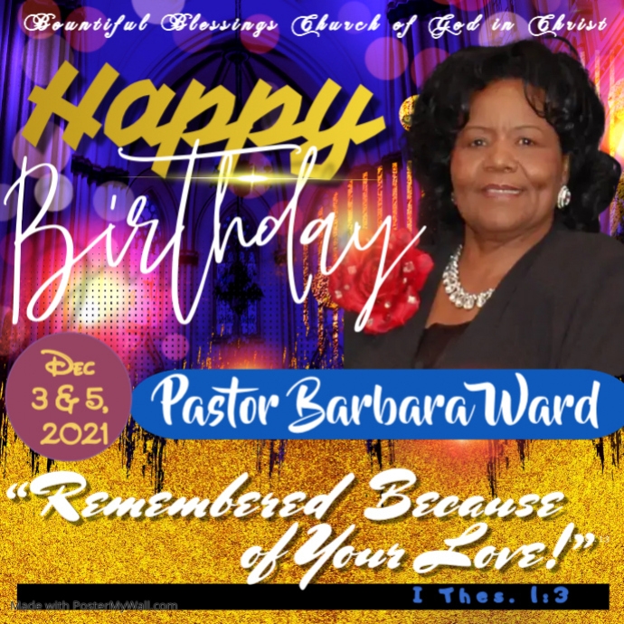 Front Cover & Banner - BBCOGIC Pastors Birthday Worship Church Flyer ...