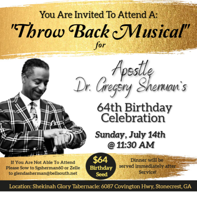 Copy of CHURCH LIVE ONLINE FROM AT HOME AD template | PosterMyWall