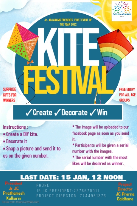 Copy of Kite Festival Poster | PosterMyWall