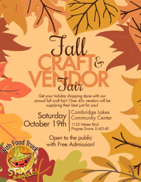 Fall craft fair?????? | PosterMyWall