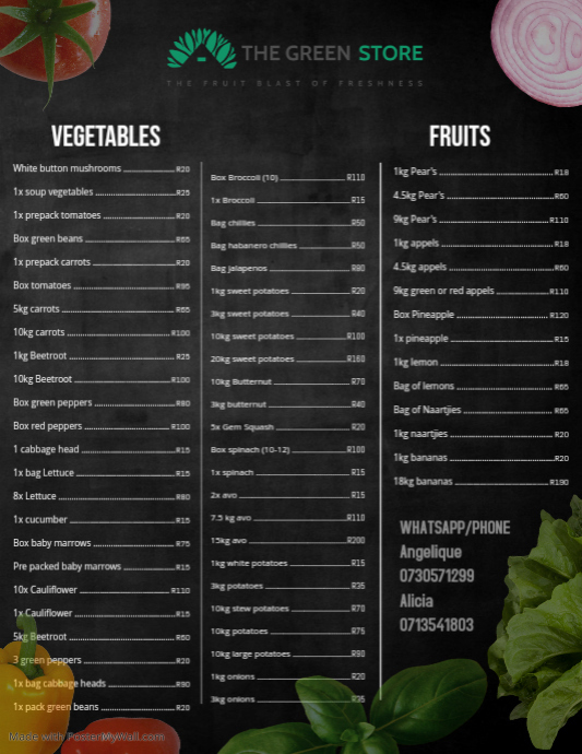 Copy of Copy of Copy of Menu | PosterMyWall