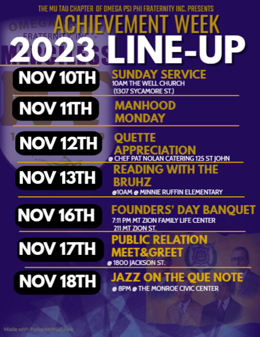 Upcoming Events | PosterMyWall