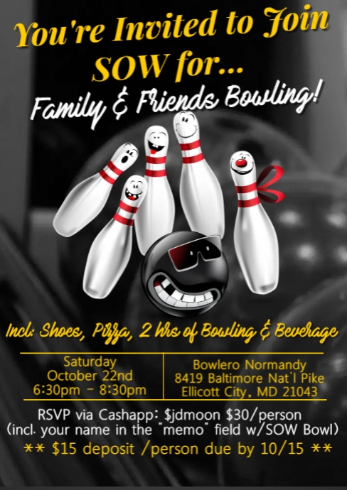 Copy of Bowling Party Poster | PosterMyWall