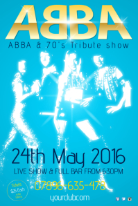 ABBA Tribute Show Poster Template | PosterMyWall