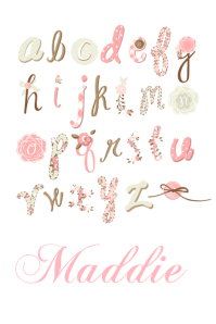 Floral Name Poster Template | PosterMyWall