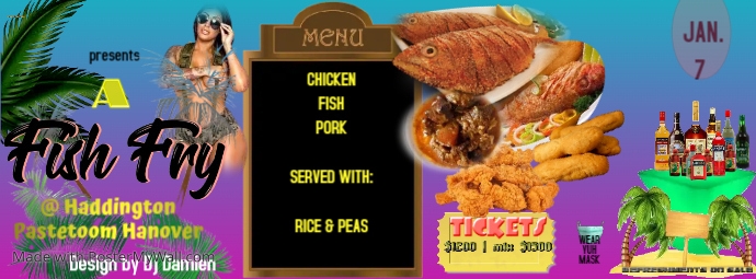 Copy of Copy of FISH FRY TICKET | PosterMyWall