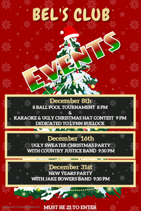 Christmas events poster | PosterMyWall