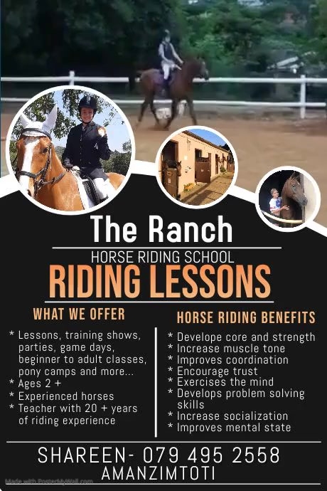 Copy of Horse Riding Lessons Video ad template | PosterMyWall