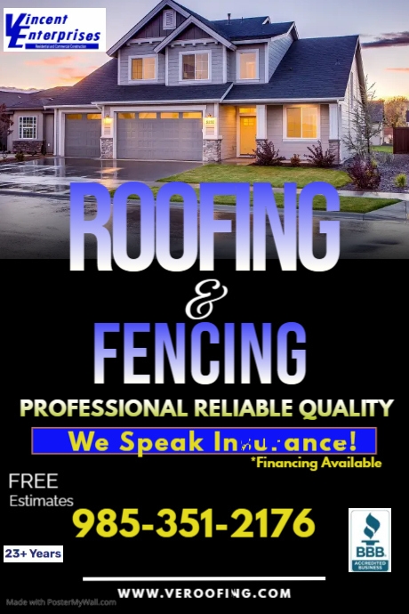 Roofing Restoration Poster | PosterMyWall