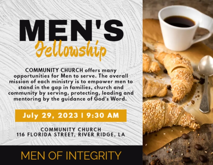 Men's Fellowship | PosterMyWall