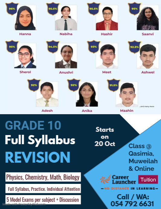 Grade 10 Full Syllabus Revision | PosterMyWall