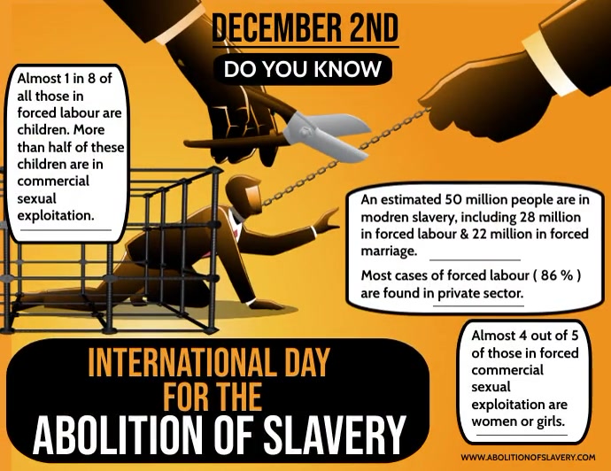Abolition of Slavery Day Post Template | PosterMyWall