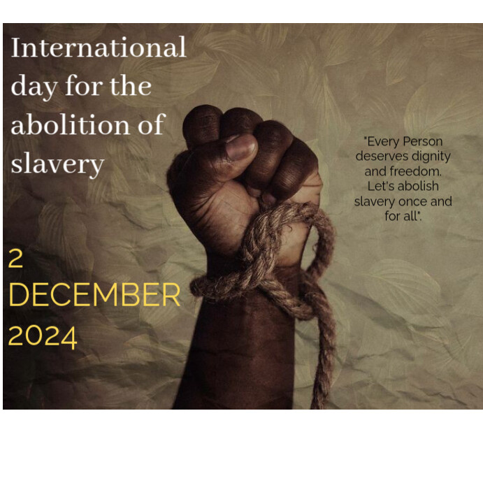 Abolition of slavery Template | PosterMyWall