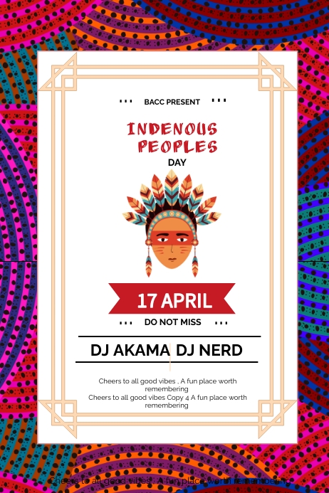 ABORIGINAL EVENT FLYER Template | PosterMyWall