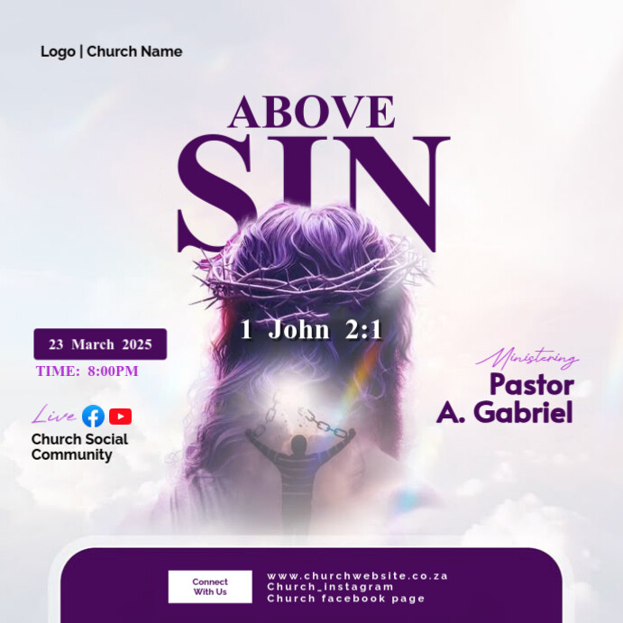 Copy of Above Sin | PosterMyWall