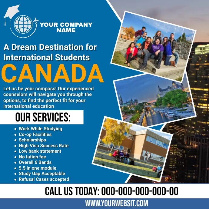 abroad study and education flyer Template | PosterMyWall