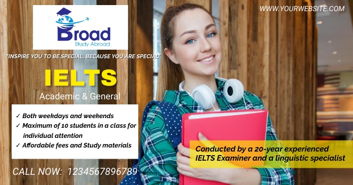 abroad study Facebook cover Template | PosterMyWall