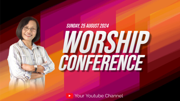 Copy of abstrack color church conference thumbnail yo | PosterMyWall